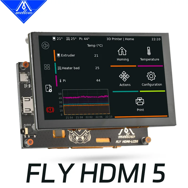 Mellow-FLY-HDMI5-LCD-HDMI-Klipper-pantalla-para-piezas-de-impresora-3D ...