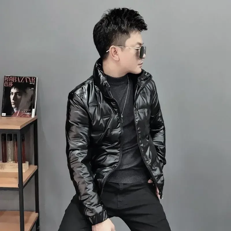 Down-Jackets-for-Men-Short-Glossy-Parkas-Lightweight-Puffer-Man-Padded ...