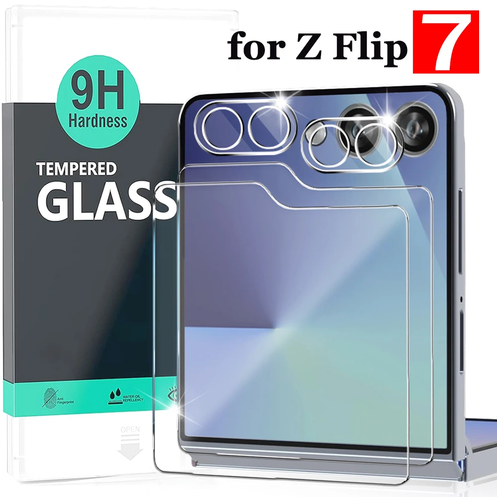 Protecteurs d'écran en verre trempé pour Samsung Galaxy Z Flip 7 6 5 ...