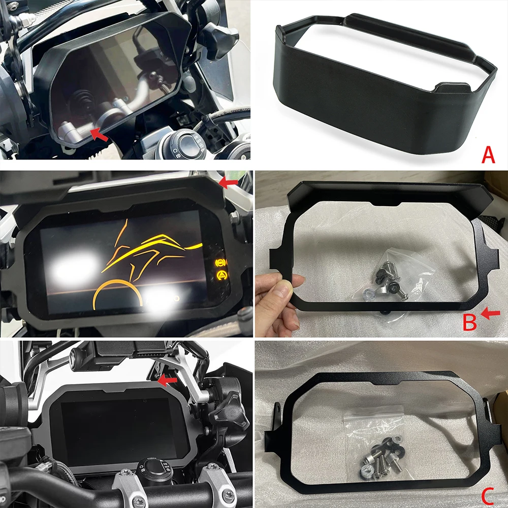 Motorcycle-TFT-Anti-theft-screen-protector-cover-Sun-Visor-Fit-for-BMW ...