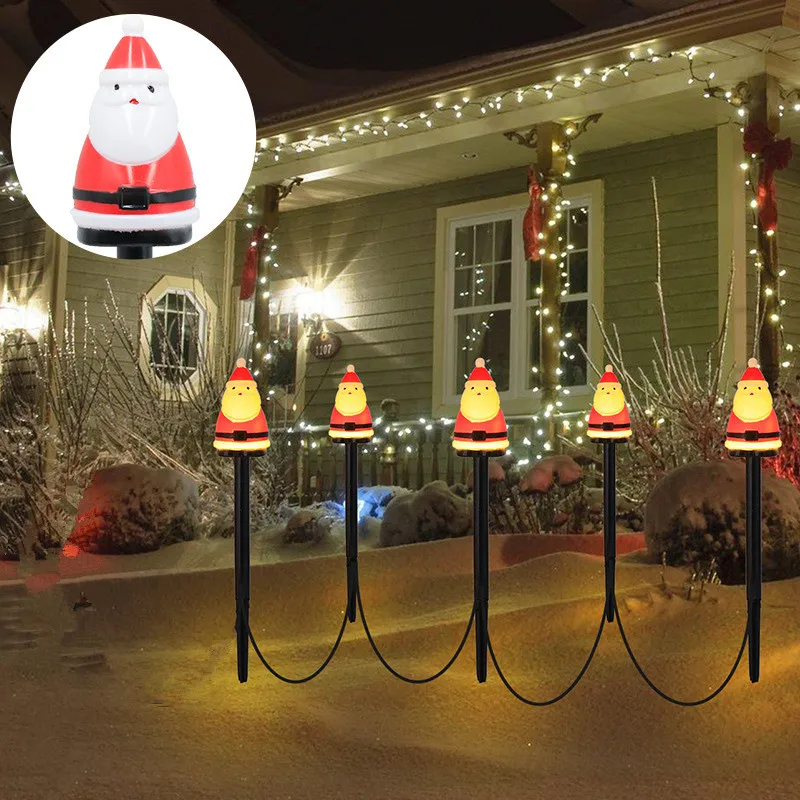 Solar Light Bulb Christmas Pathway
