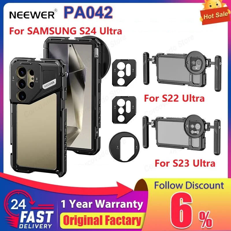 NEEWER-PA042-Phone-Cage-For-SAMSUNG-S24Ultra-S23-67mm-Threaded-Filter ...