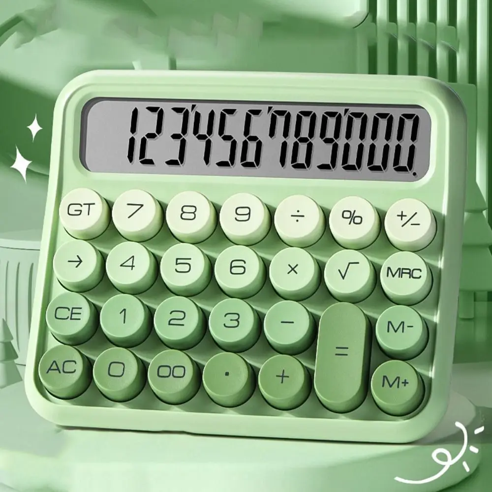 Mechanical Buttons Retro Typewriter Calculator Large Screen Easy To Use ...