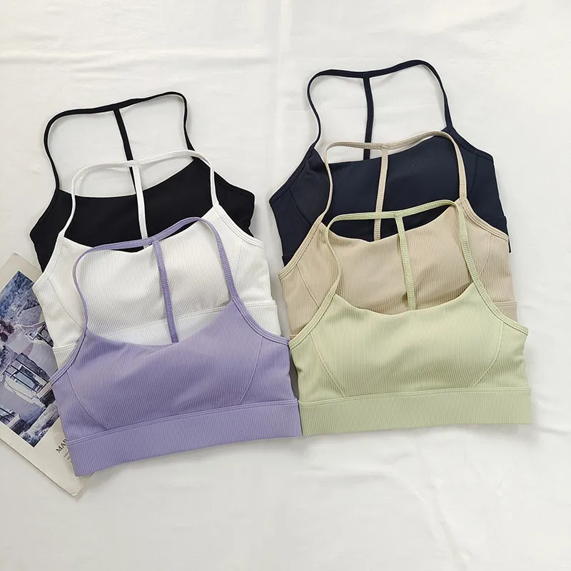 High Support Halter Sports Bra with Removable Pads - Perfect for ...