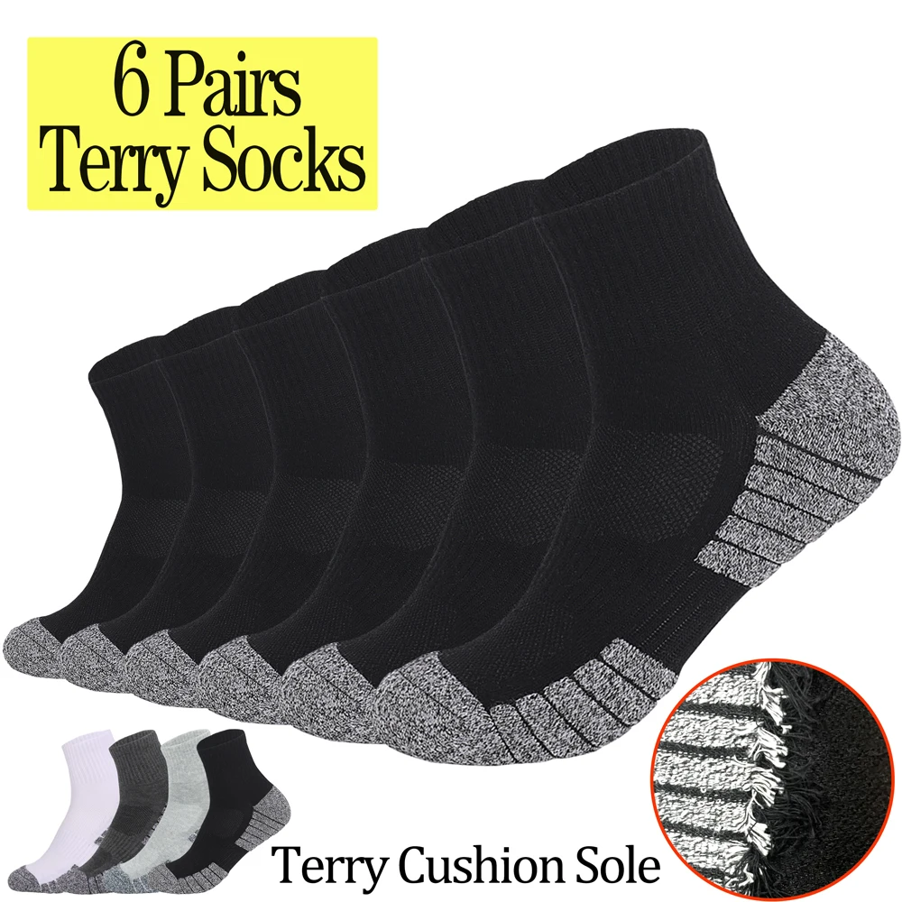 6 Pairs Thermal Terry Lining for Extreme Cold Trekking Socks Men - Non ...