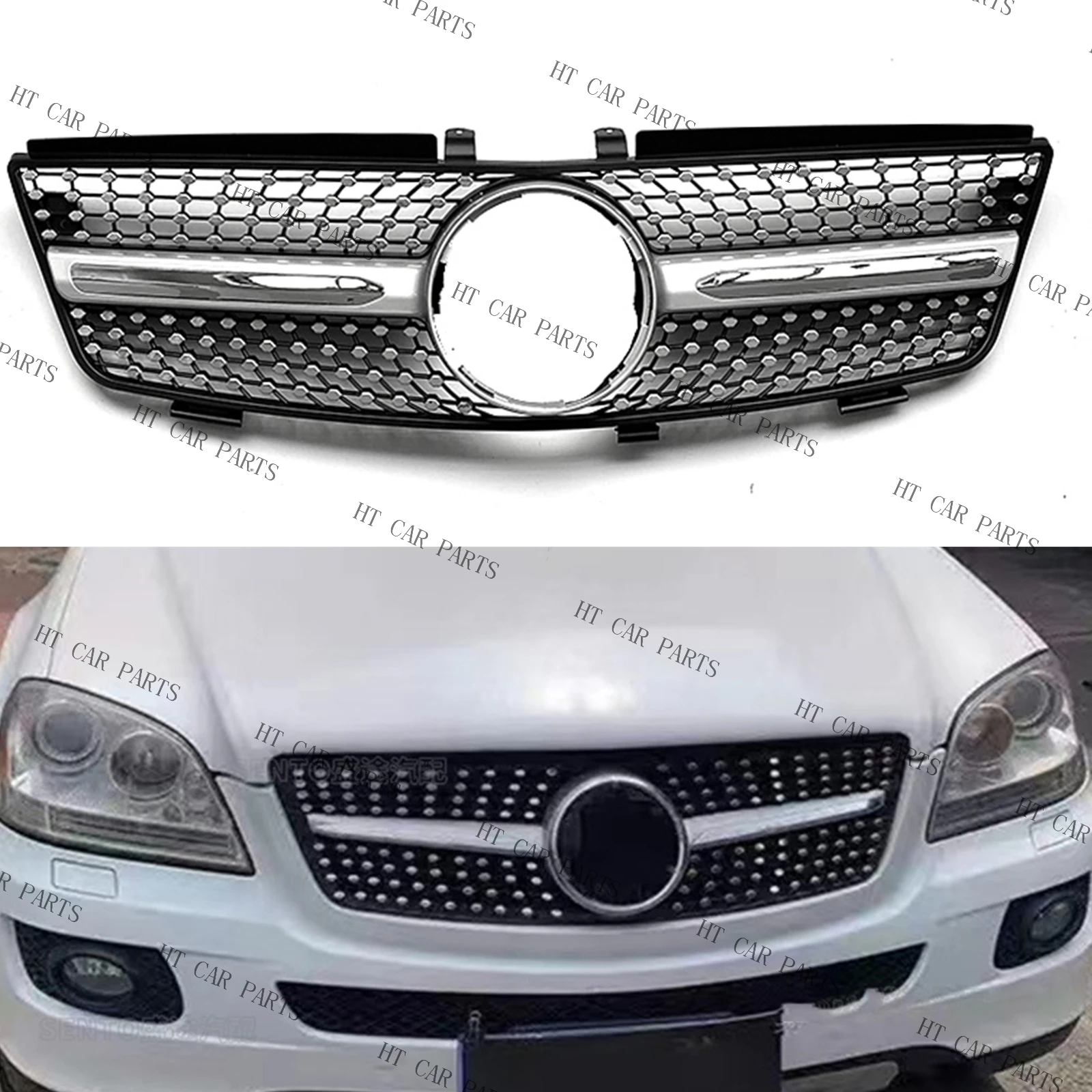 For Mercedes Benz W164 ML Class 2005-2008 ( After June 2005 ) Silver ...