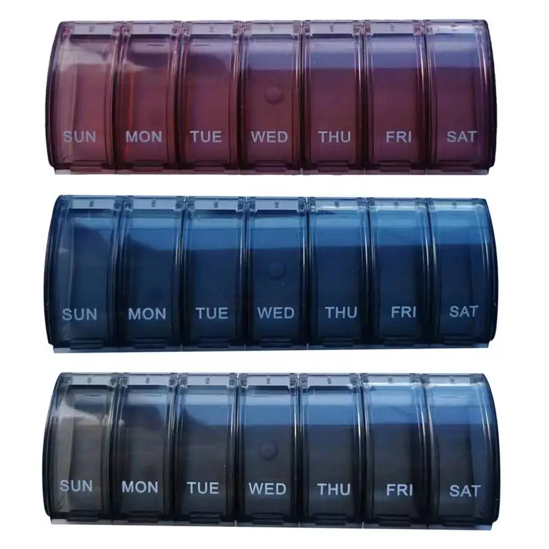 Pill Organizer Weekly Pill Box, Big Pill Case 7 Days, Daily Medicine ...