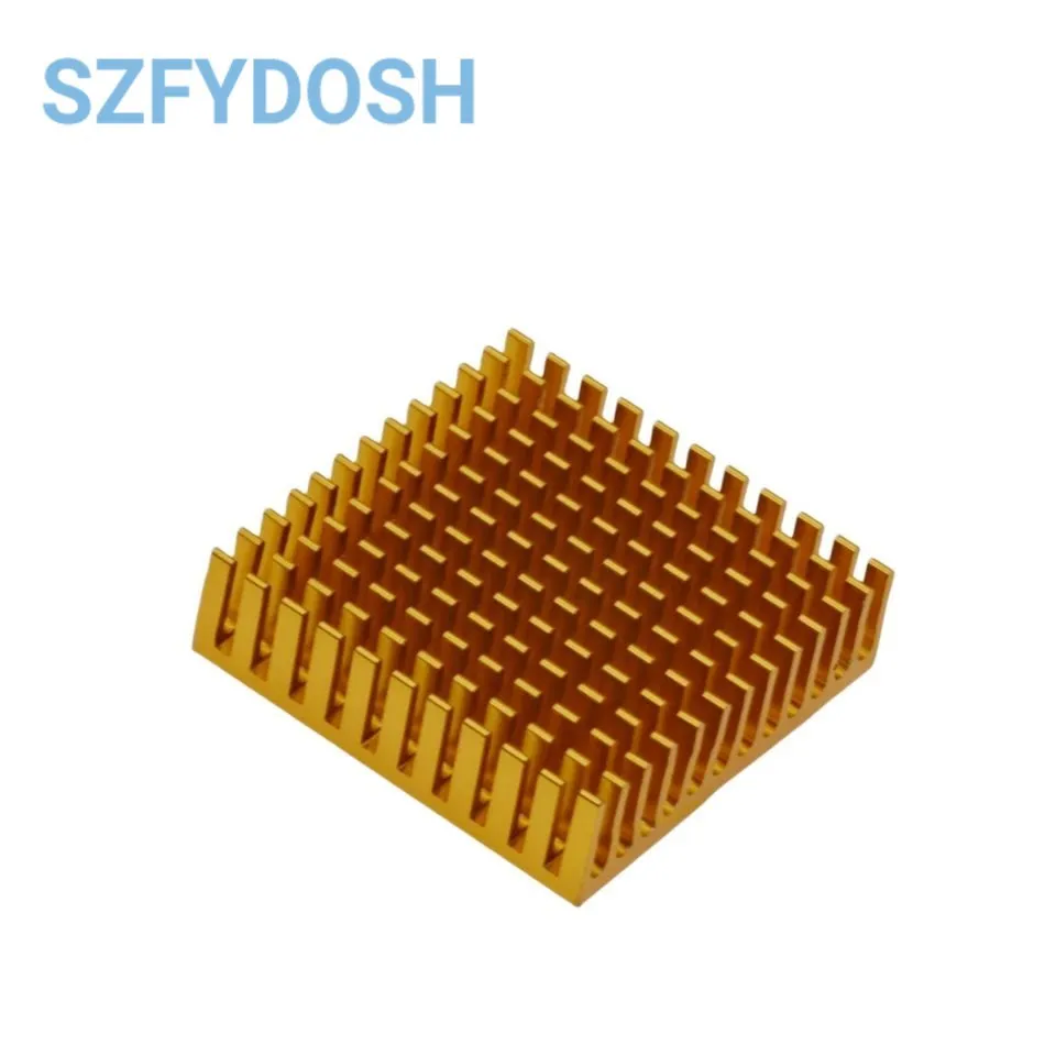Heatsink-Radiator-Cooler-Radiator-Aluminum-40x40x11MM-Gold-Slot-High ...