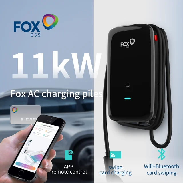 FoxESS Electric Vehicle Charging 11KW 16A Wallbox EV Charger GB/T EVSE ...