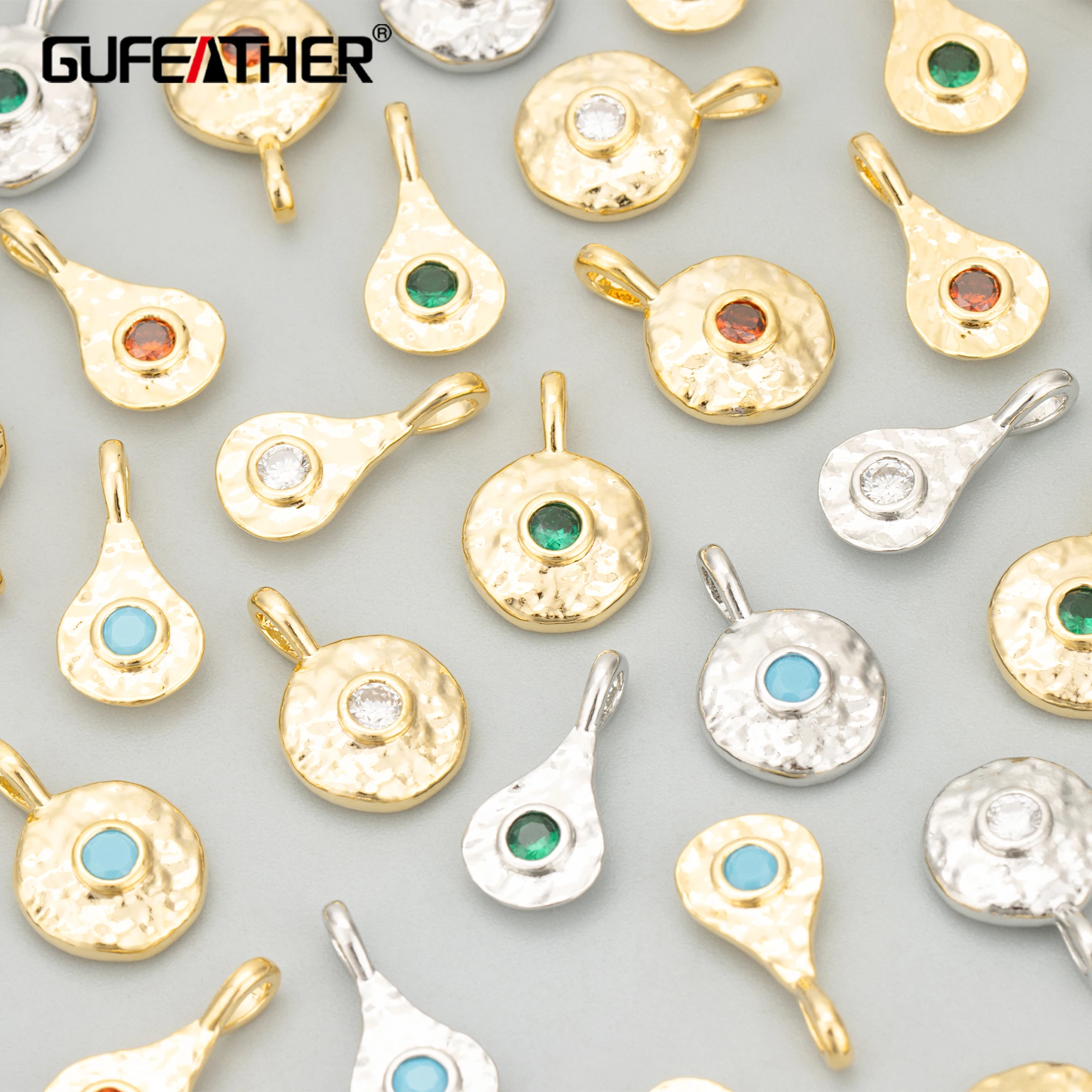 GUFEATHER,6pcs/lot,MG30,jewelry accessories,18k gold rhodium plated ...