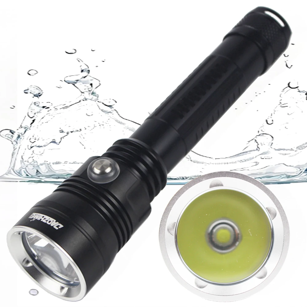 Super Bright LED Professional Diving Light 8000LM 3-mode Powerful ...