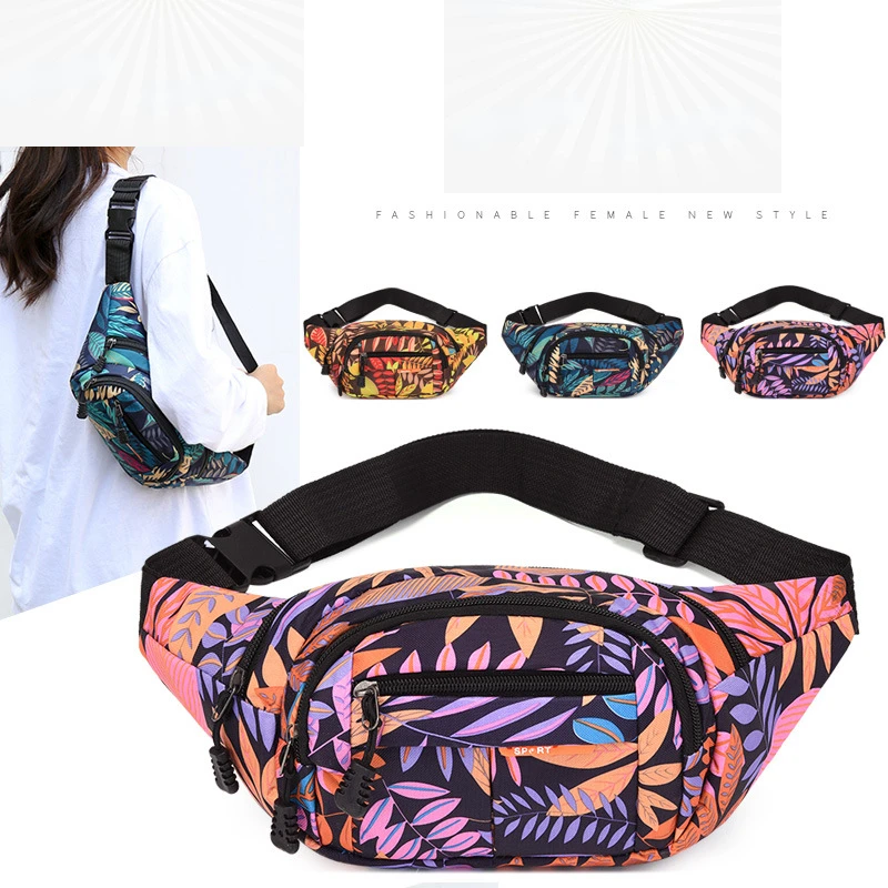 Waist Pack Men Women Fanny | Casual Canvas Print Fanny Pack | Waist Bag ...