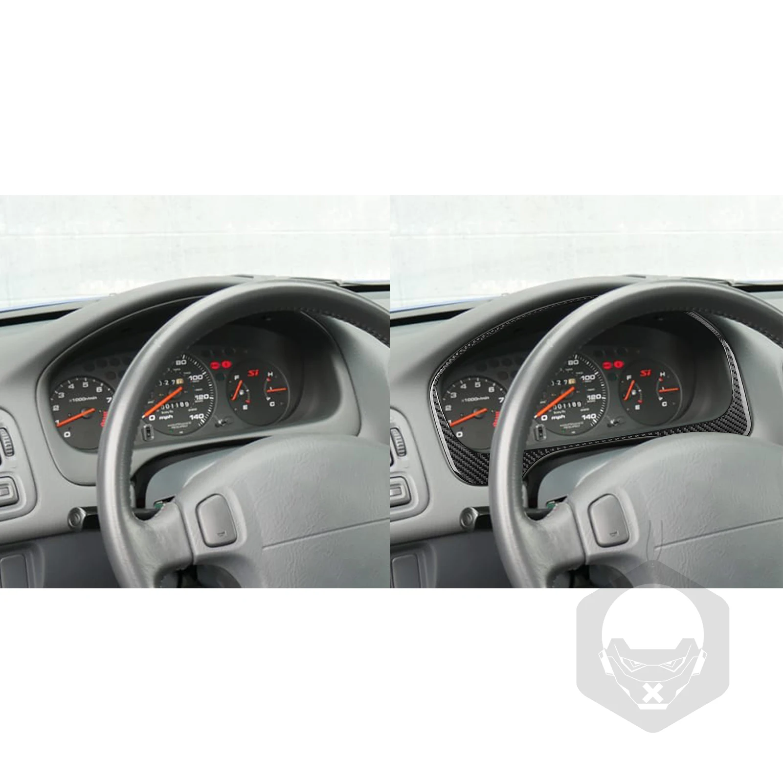 For Honda Civic 1996 1997 1998 1999 2000 Carbon Fiber Dashboard Speedometer Panel Trim Cover Car Interior Accessories Sticker AliExpress