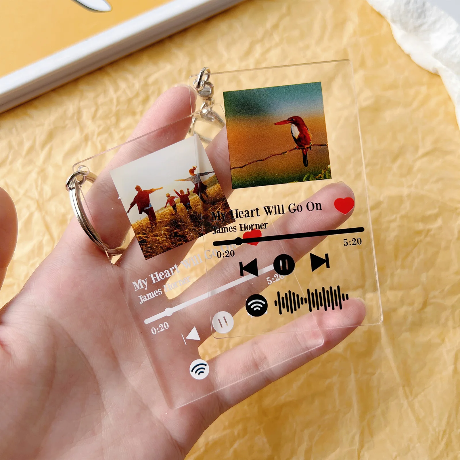 Custom-Song-Spotify-Acrylic-Keychain-Personalized-Photo-Artist-Music ...