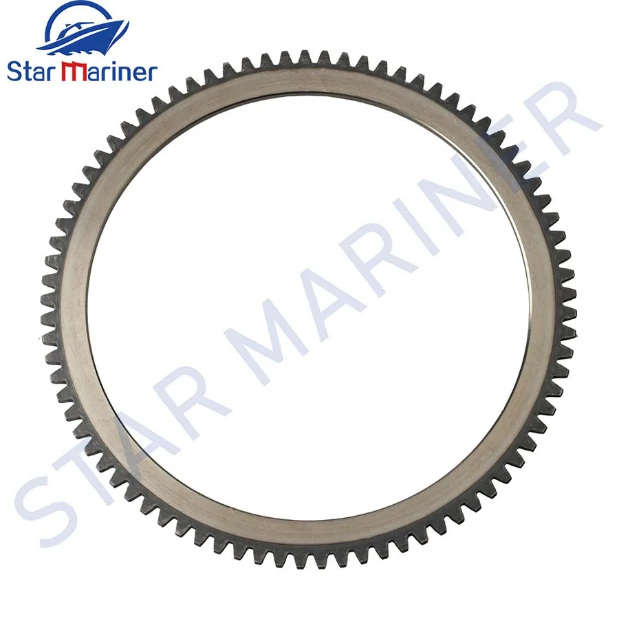66M-85550 Flywheel Crown Gear Ring For YAMAHA Outboard Motor 4T F9.9 ...