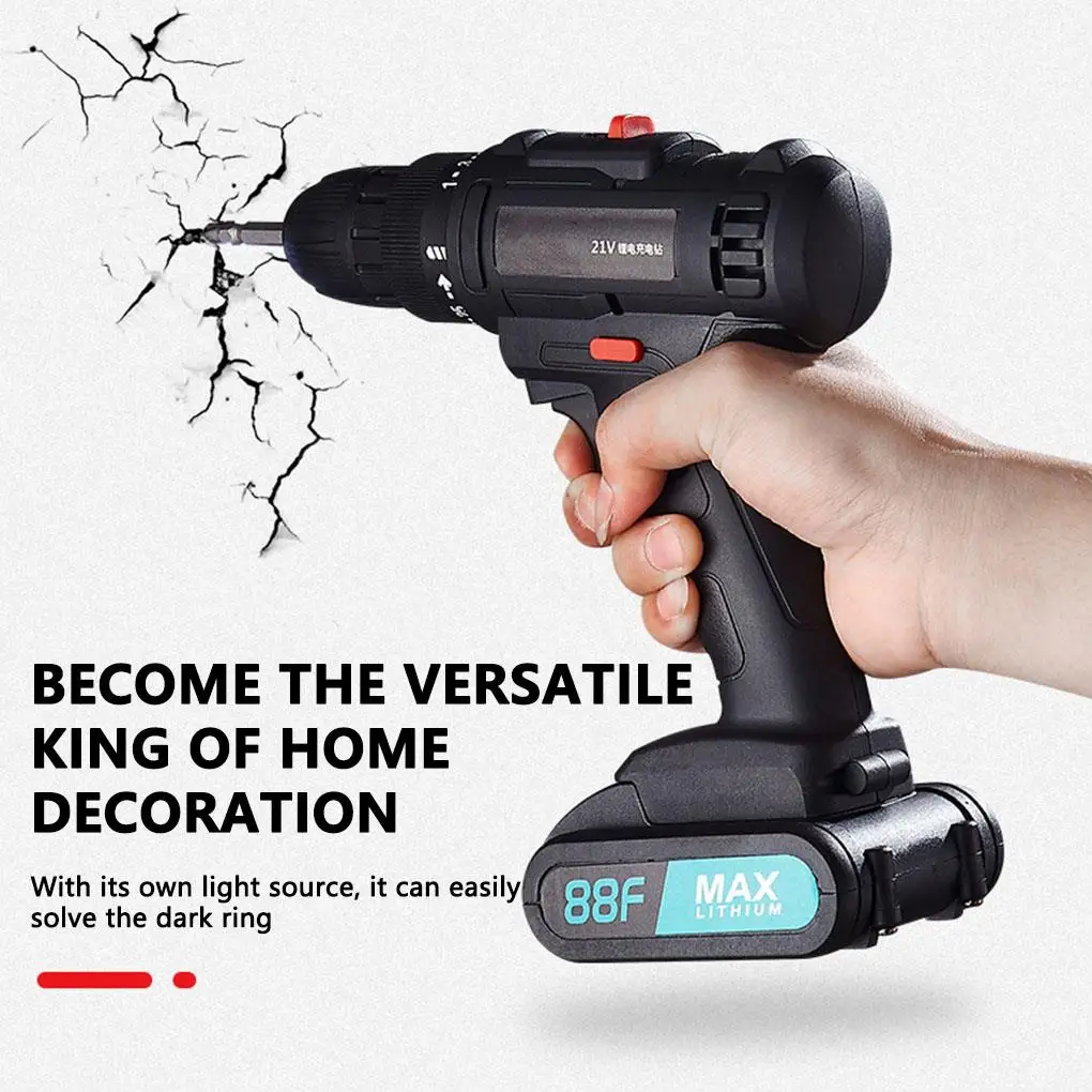 Rechargeable-Motor-Household-Electric-Drill-Adjustable-Power-Driver ...