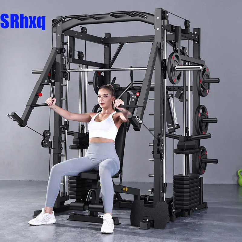 Multi-functional-Household-Gym-Equipment-Smith-Rack-Integrated-trainer ...