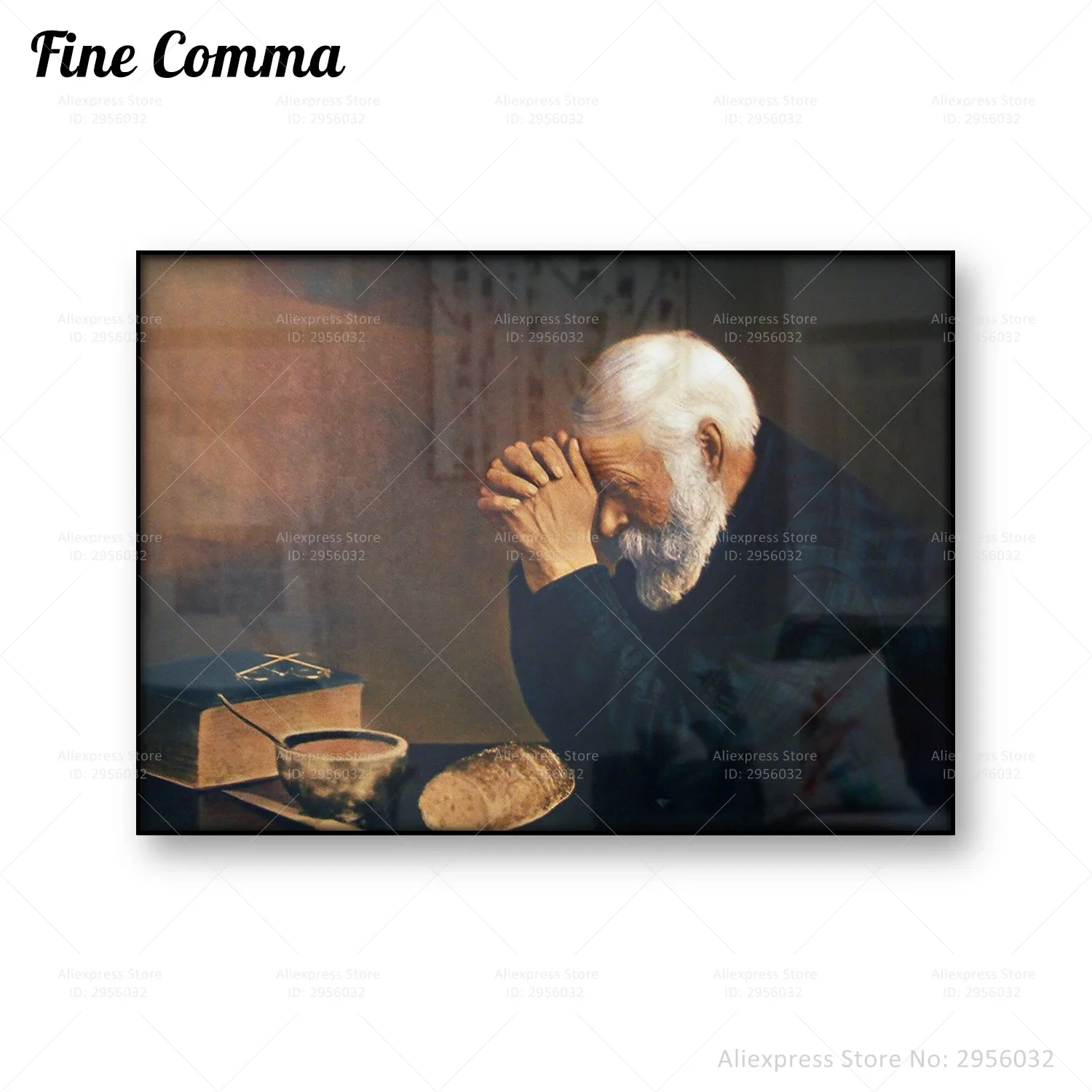 Vintage-Poster-Eric-Enstrom-Grace-Praying-Hands-Old-Man-Praying-Over ...