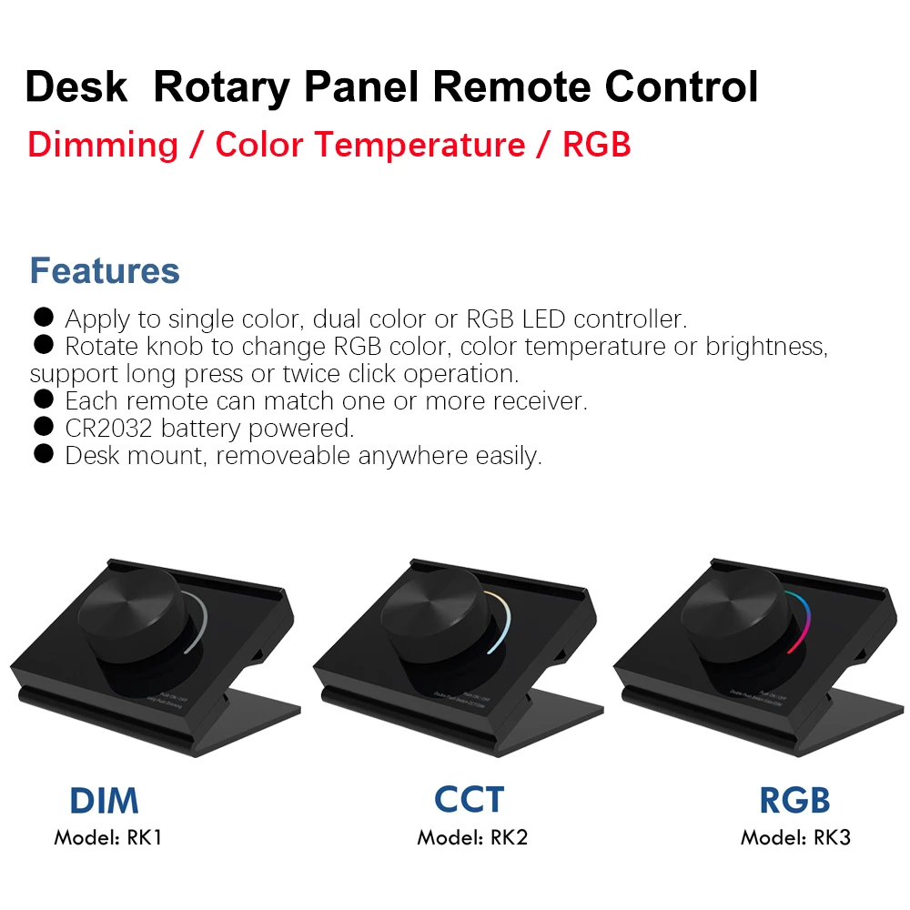 2-4G-RK1-RK2-RK3-Desk-Rotary-Panel-RF-Remote-ControllerRemote-LED ...