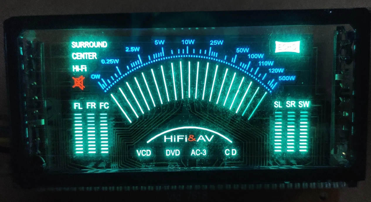 Nvarcher multimídia vfd fluorescente display kit para alto falantes e ...