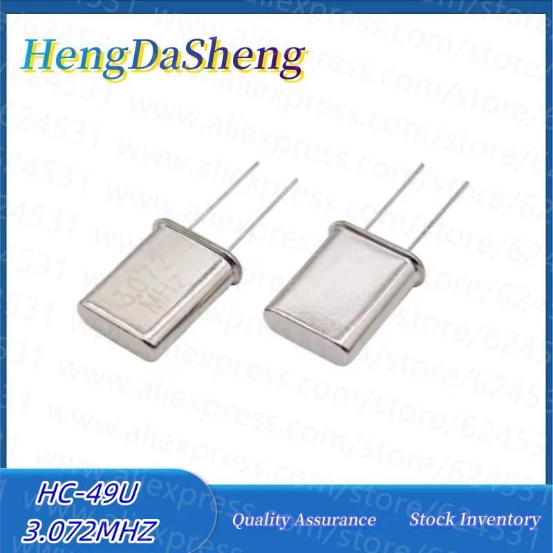 10pcs-HC-49U-in-line-quartz-crystal-3-072MHZ-3-072M-passive-low ...