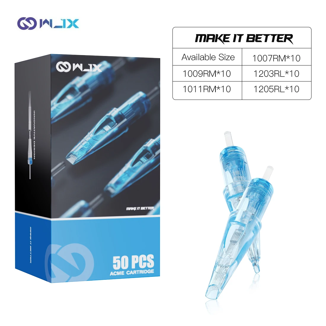 50PCS-Mixed-Model-WJX-High-Level-Tattoo-Needle-Cartridge-for-Rotary-Tattoo-Machine-Tattoo ...