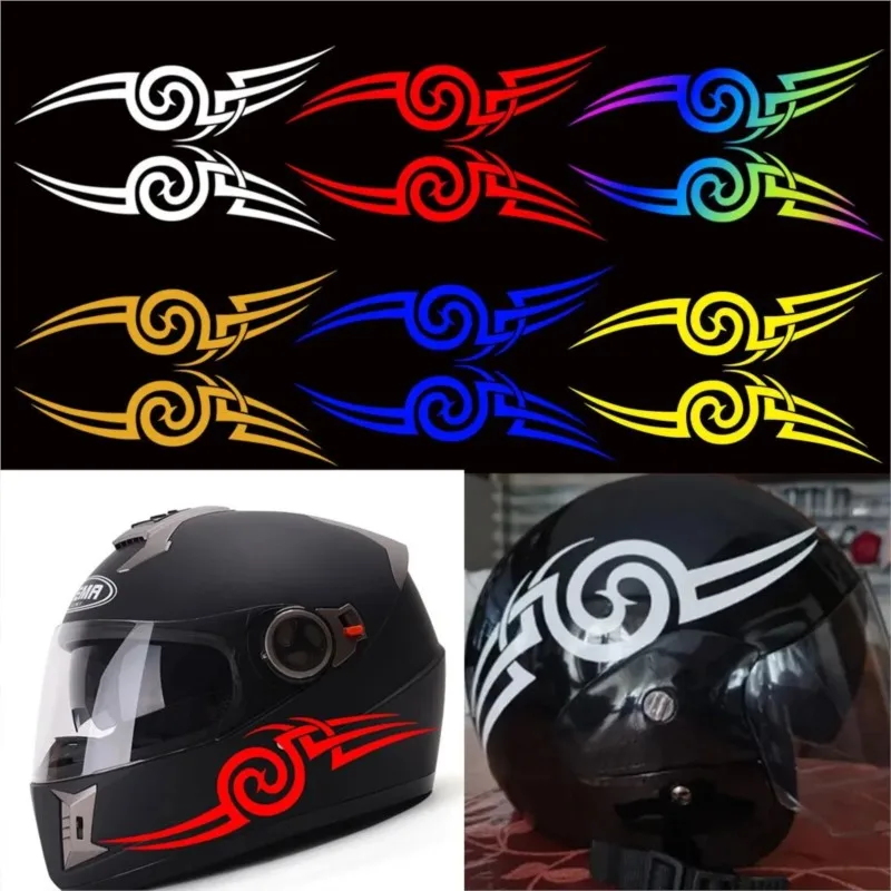 1 Set Helmet Decal Waterproof sticker Reflective Helmet Motorcycle ...