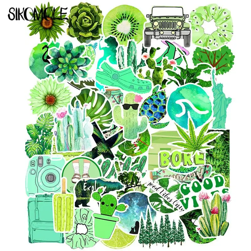 10-30-50PCS-Mixed-Cartoon-Green-Sticker-Anime-Classic-Toys-Stickers-for ...