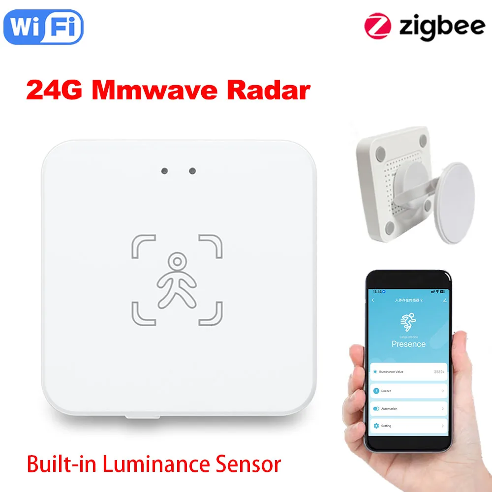 Zigbee Human Presence Detector Smart Body PIR Sensor Radar Detector ...