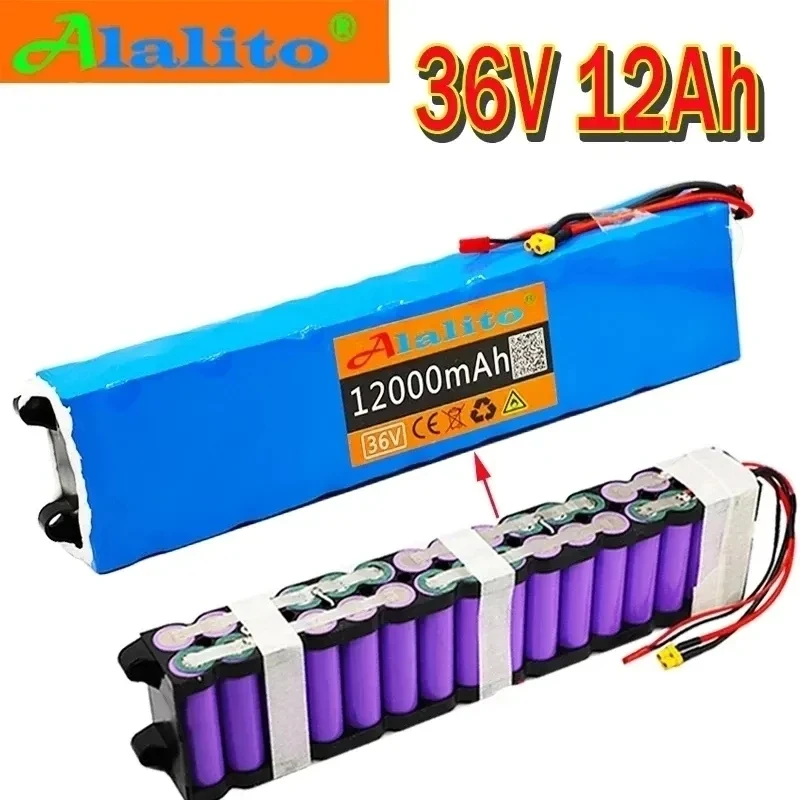 Alalito 36V 12Ah Scooter Battery Pack for Xiaomi Mijia M365 36V ...