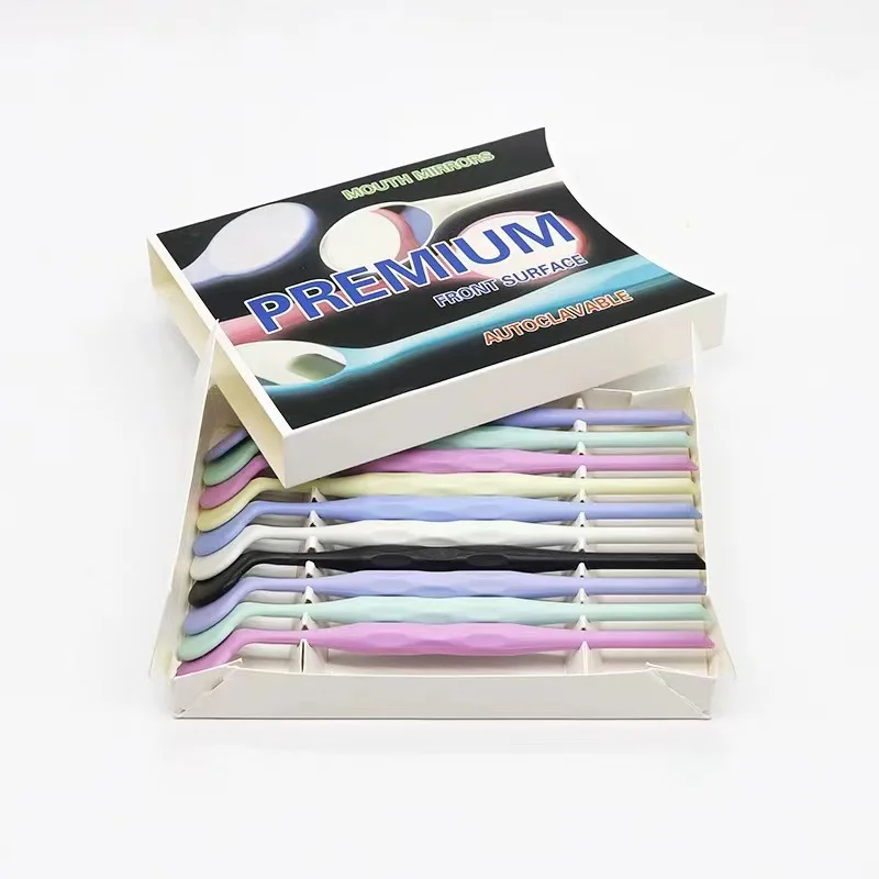 Dental-Instruments-Colorful-Plastic-Single-Double-Sided-Mouth-Mirror ...