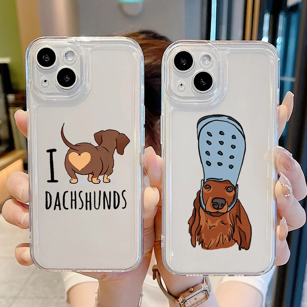Funny-Dachshunds-Silhouette-Dog-Phone-Case-para-IPhone-11-13-14-15-Pro ...