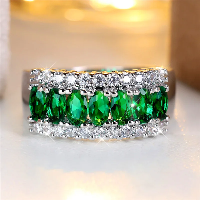 Anillo-de-compromiso-de-piedra-de-circ-n-verde-para-mujer-joyer-a-de ...