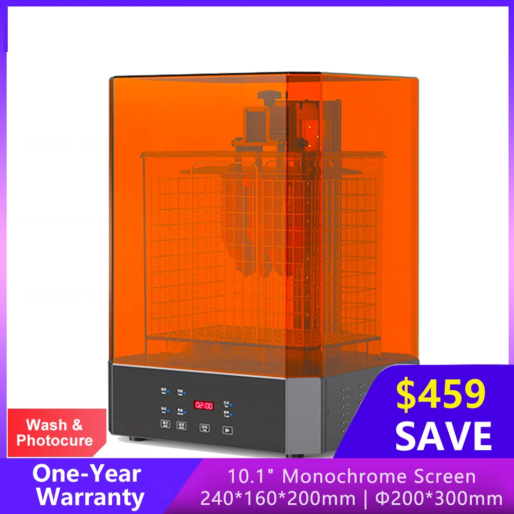 2022-Newest-3D-Printer-10-1-inch-Monochrome-Large-Size-Wash-and ...