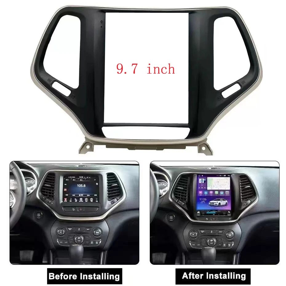 Car DVD Frame Audio Fitting Adaptor Dash Trim Facia Panel 9.7 inch ...