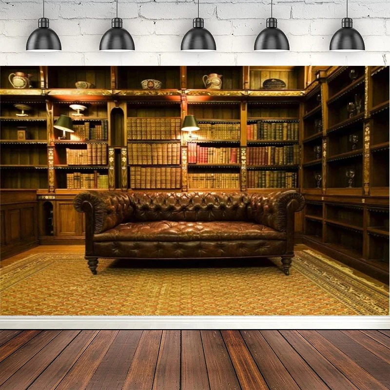 Photography-Background-Vintage-Study-Backdrop-Royal-Luxry-Shelf-Frame ...