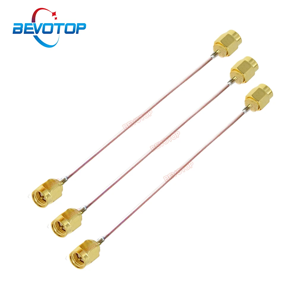 BEVOTOP 10PCS/LOT RG047 SMA Male to SMA Male Plug Semi-Rigid RG-047 ...