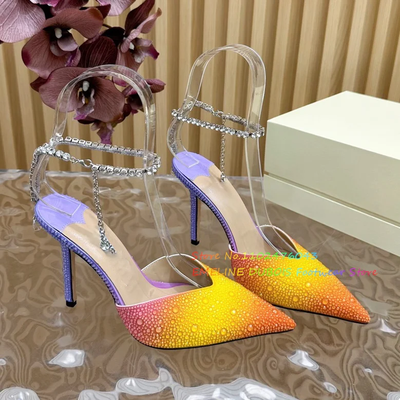 Gradient-Color-Full-Diamond-High-Heel-Sandals-Women-Summer-New-Sexy ...