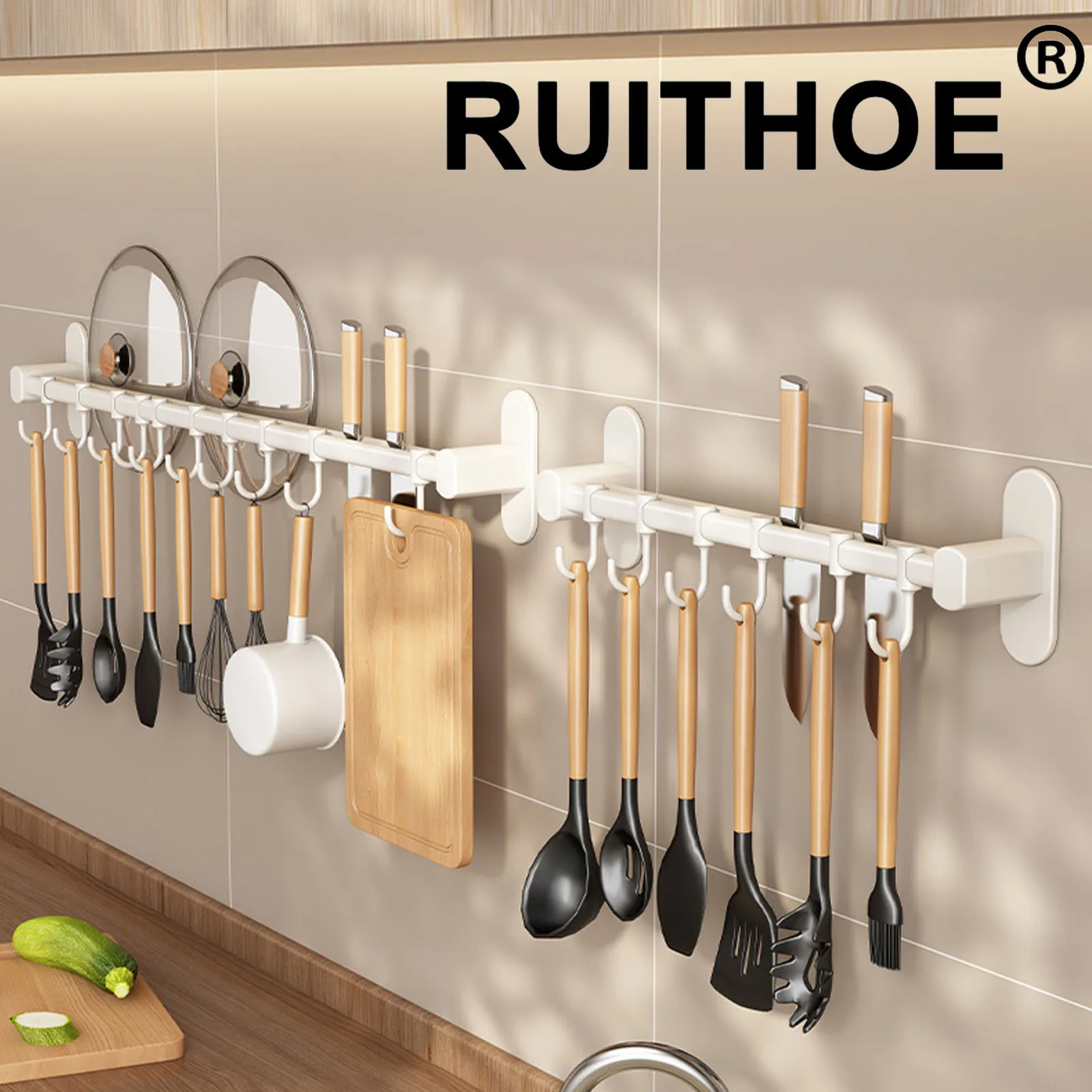 Wall-Mounted-Kitchen-Hook-Rack-No-Punching-Wall-Hangers-Rail-Kitchen ...