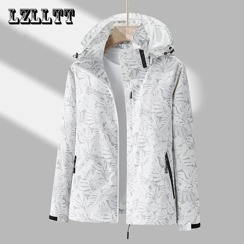 Spring Men Outdoor Jackets Men New Casual Waterproof Hooded Jacket ...