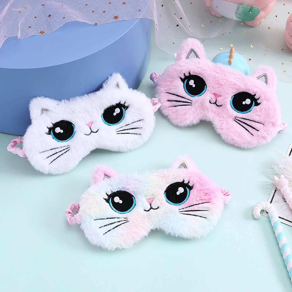Cartoon-Plush-Big-Eye-Cat-Sleep-Eye-Mask-Cute-Sleeping-Eye-Patches ...