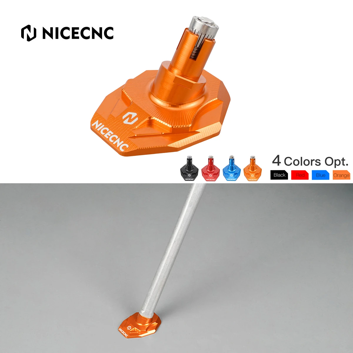 NiceCNC Kickstand Side Stand Pad Extension Oversized For KTM EXC EXCF ...