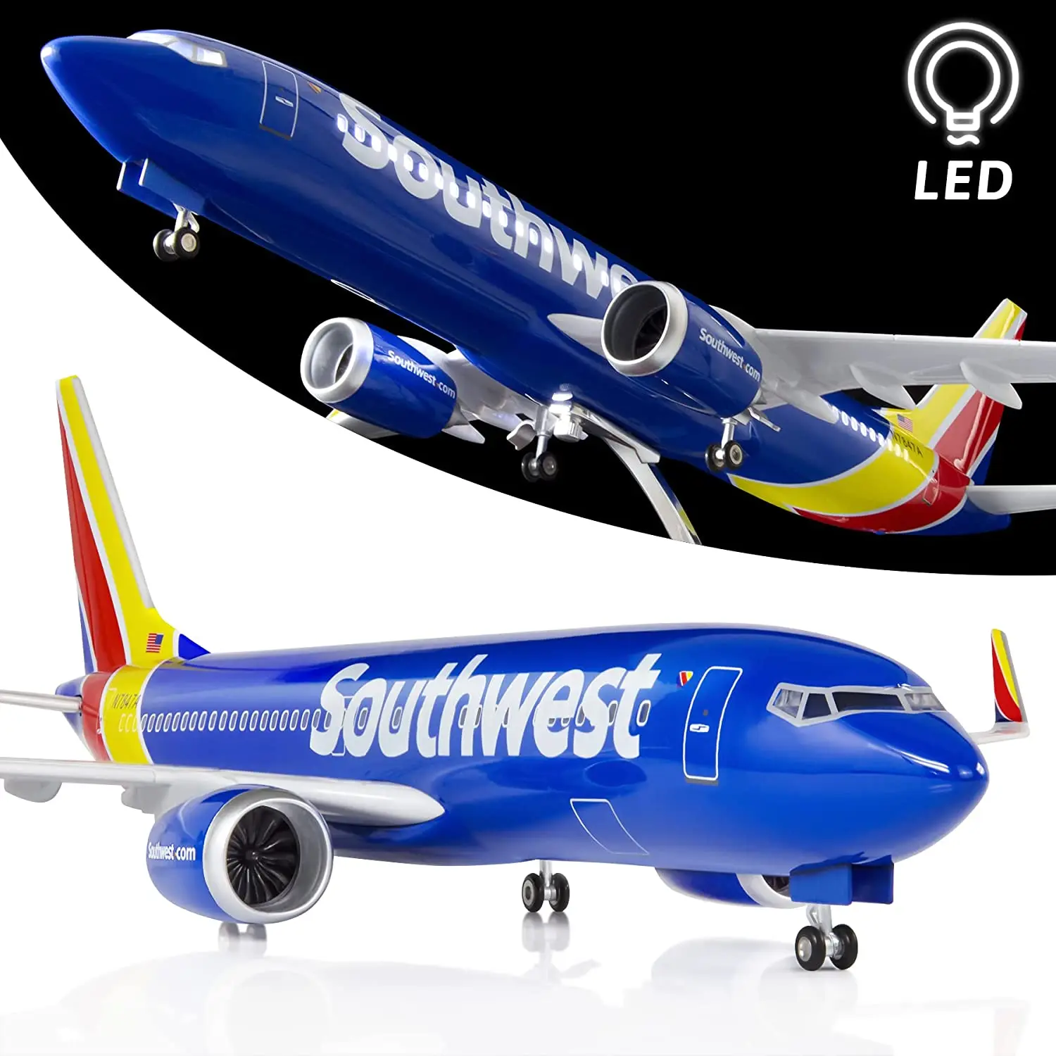 1-80-Scale-Large-Model-Airplane-Southwest-Airlines-Boeing-737-Plane ...