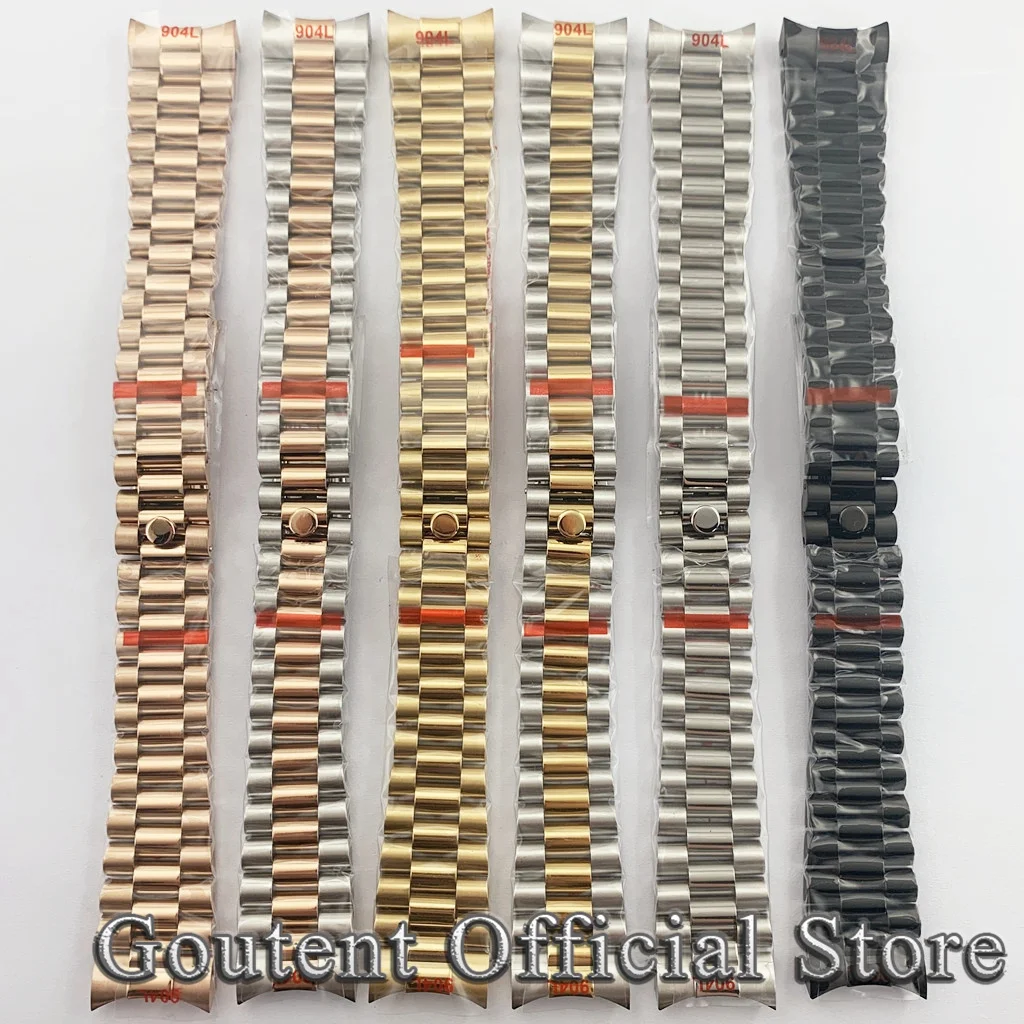 Goutent 20mm Solid Curved End Screw Links Deployment Clasp Stainless ...