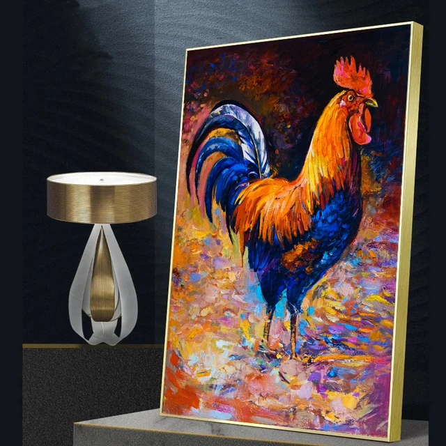 Acrylic Rooster Painting