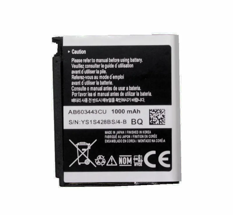 1x 1000mAh AB603443CU AB603443CC AB603443CE Battery For Samsung S5230C ...