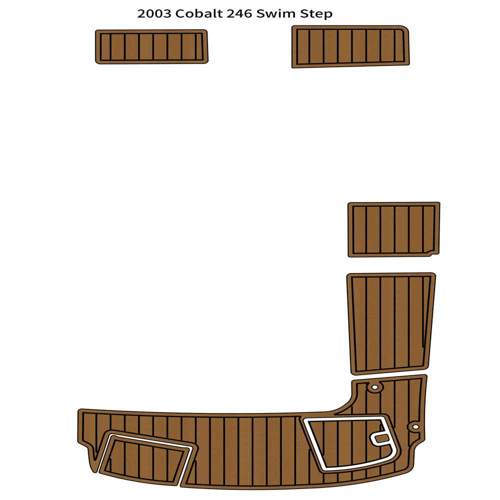 2003 Cobalt 246 Swim Step Platfrom Pad Boat EVA Foam Faux Teak Deck ...