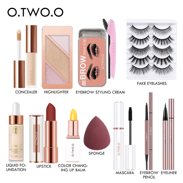 O.TWO.O 11pcs/set Full Makeup Kit Include Eye Shadow Blusher Concealer ...