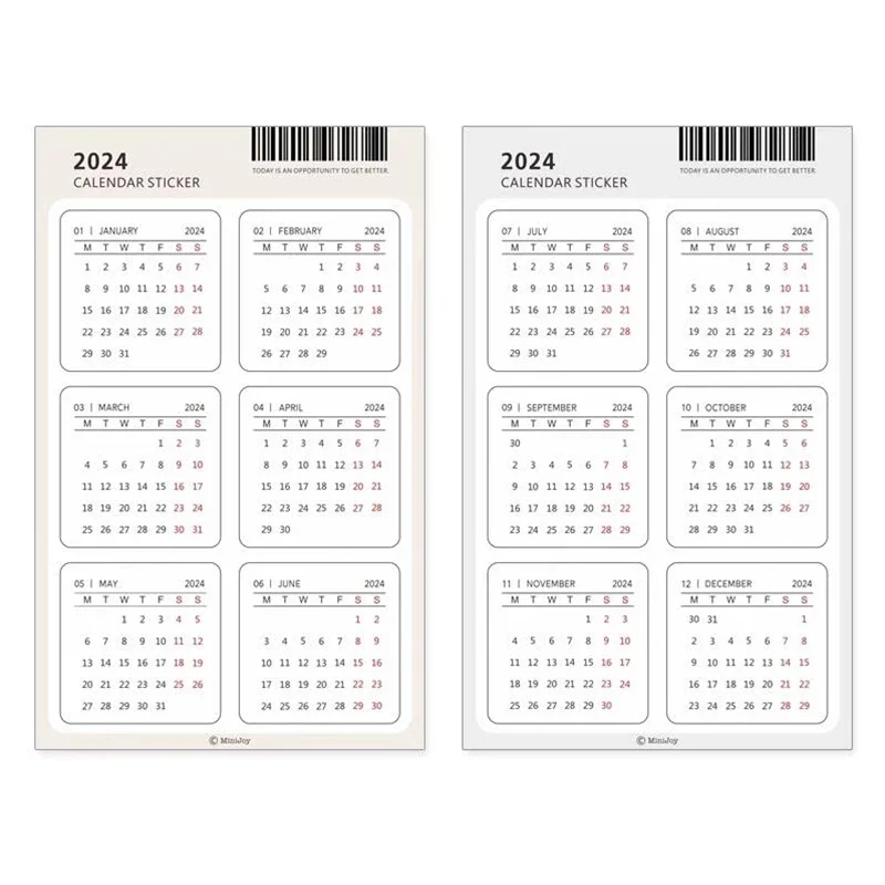 2025-2024-Calendar-Index-Stickers-365-Days-Agenda-Planner-Label-Tags ...