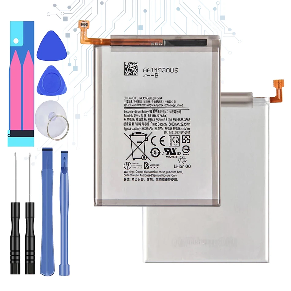 EB BM207ABY 6000mAh Li ion Polymer Battery For SAMSUNG Galaxy M30s SM ...